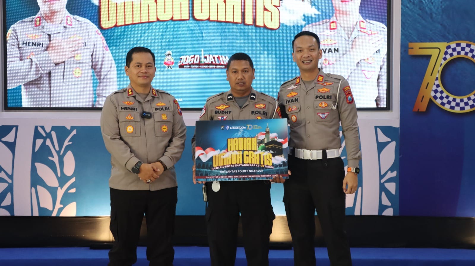 Kapolres Nganjuk Hadiahkan Umroh untuk Anggota Satlantas Berprestasi di Puncak HUT Lalu Lintas ...